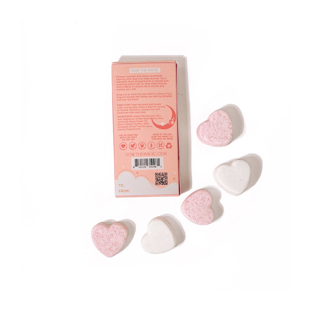 Over the Moon Mini Sweet Heart Bath Bombs Gift Set – Bench Pressed ...