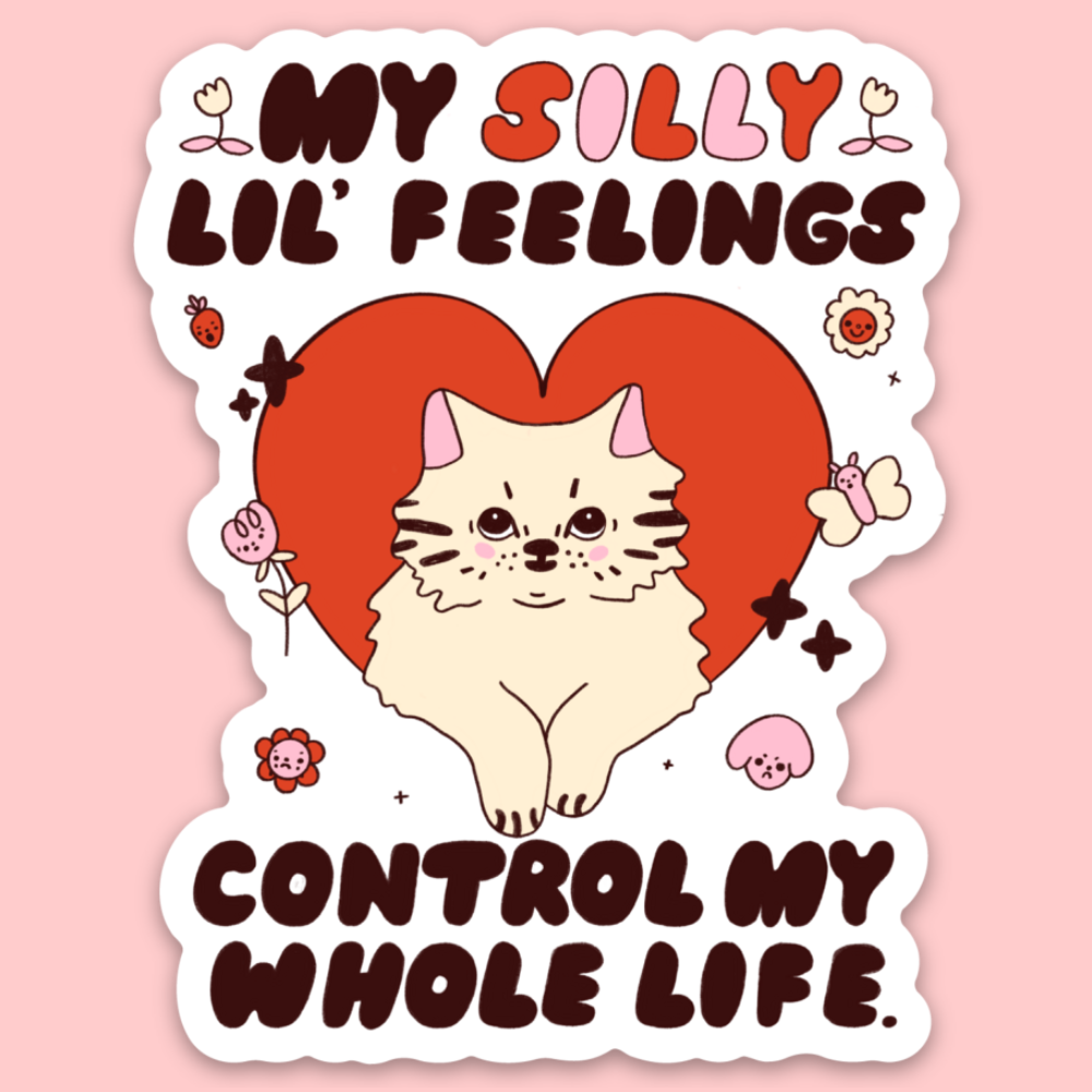 My Silly Lil Feelings Sticker – Bench Pressed Letterpress