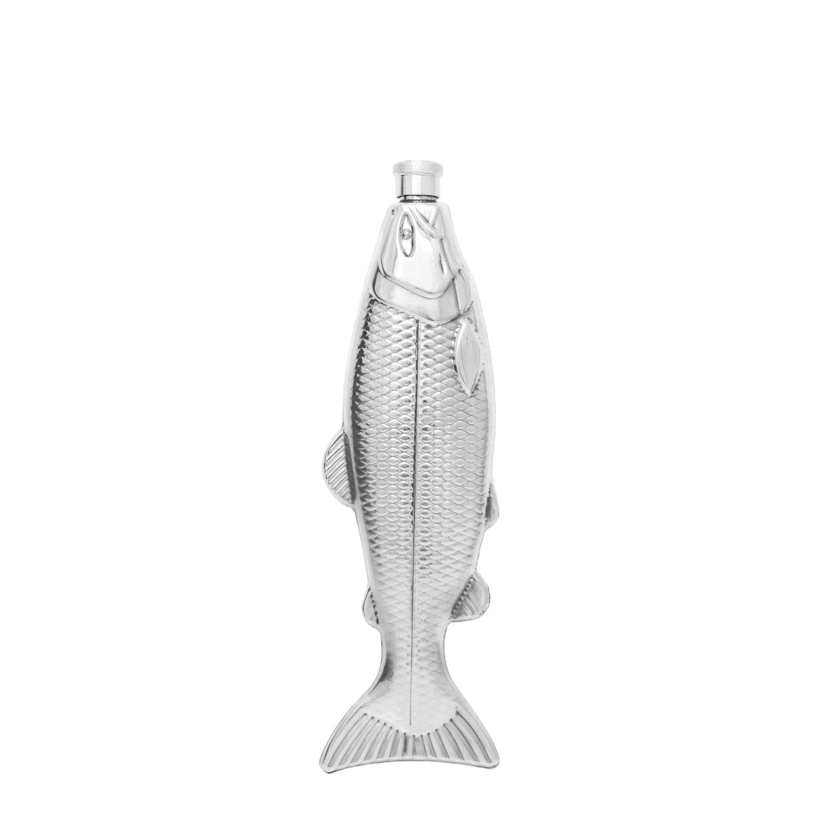Fish Stainless Steel Flask – Bench Pressed Letterpress