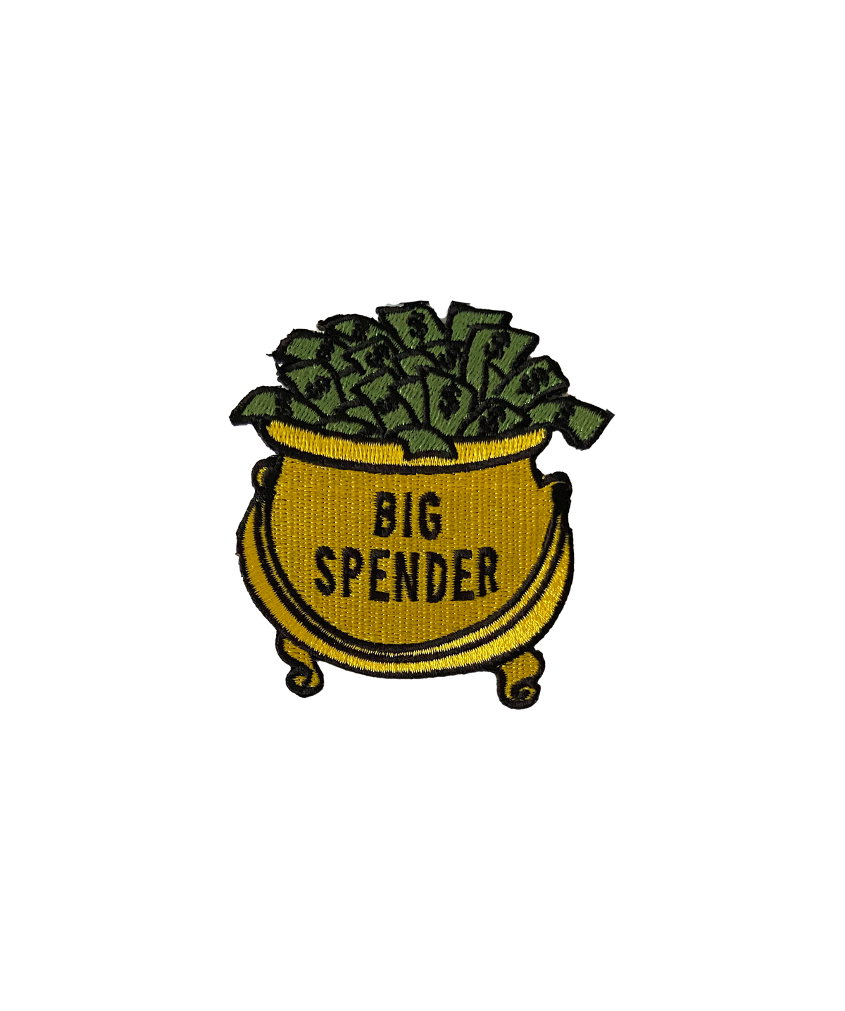 Big Spender Embroidered Patch – Bench Pressed Letterpress