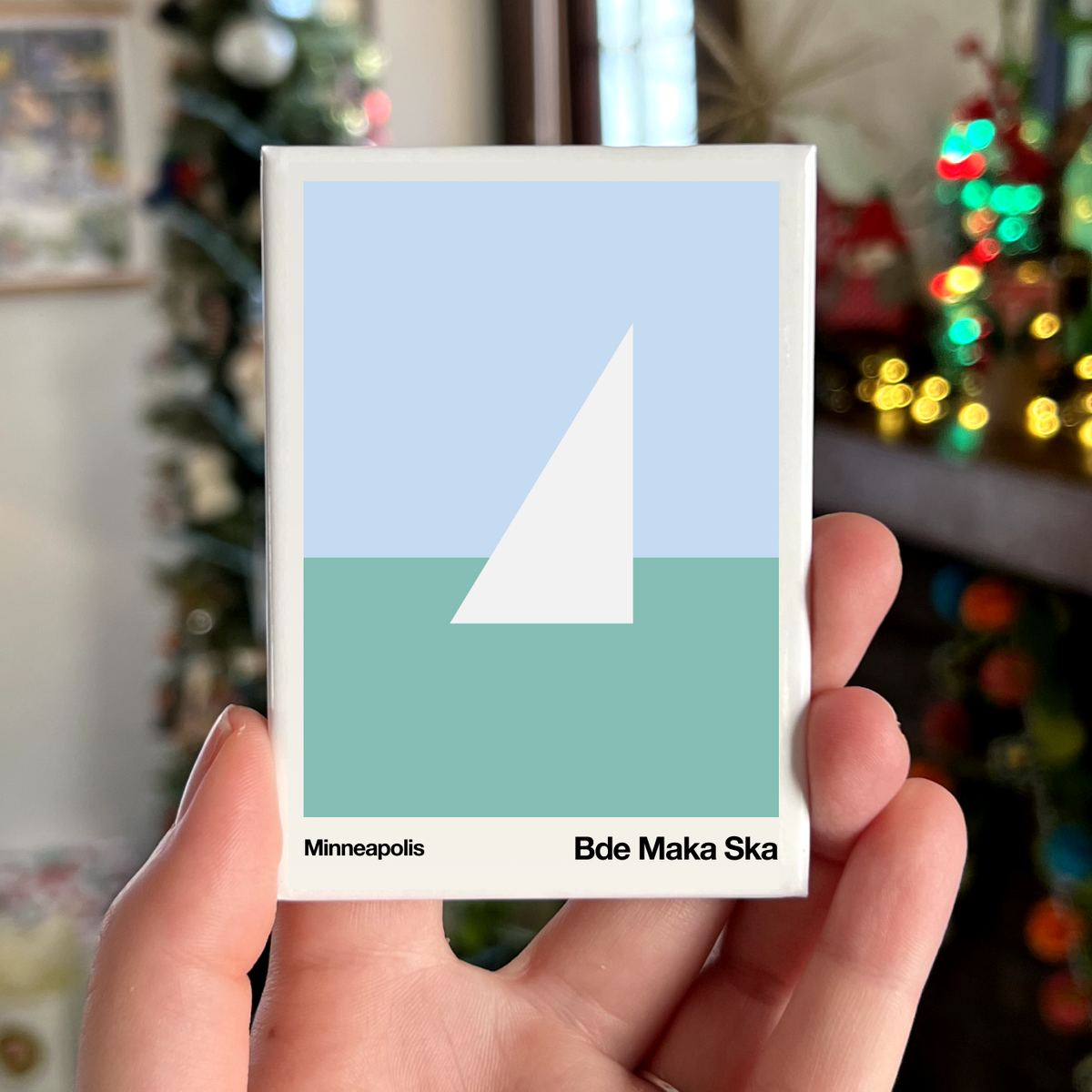 Bde Maka Ska Magnet – Bench Pressed Letterpress