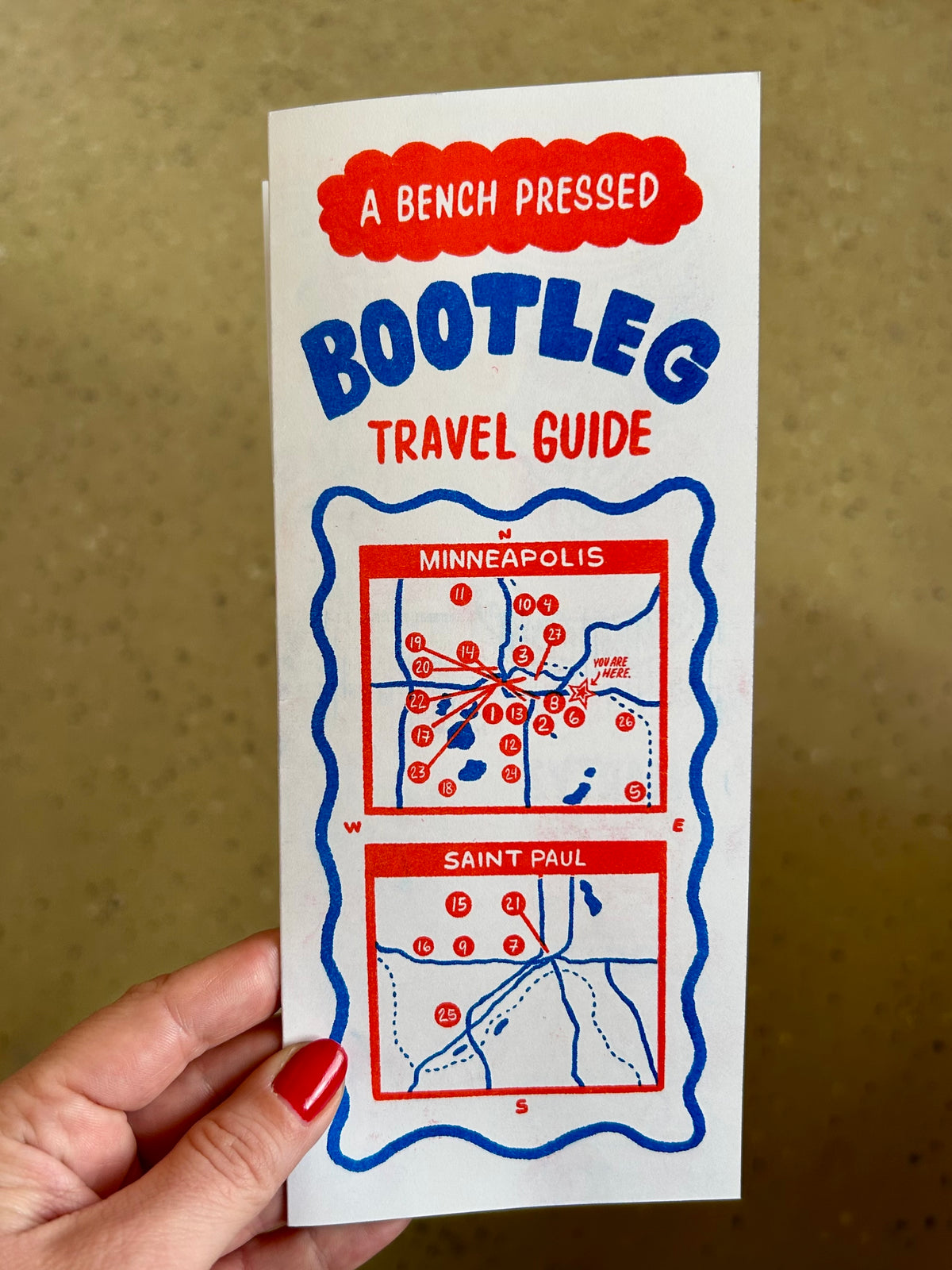 Bench Pressed Bootleg Travel Guide - Twin Cities Map – Bench Pressed ...