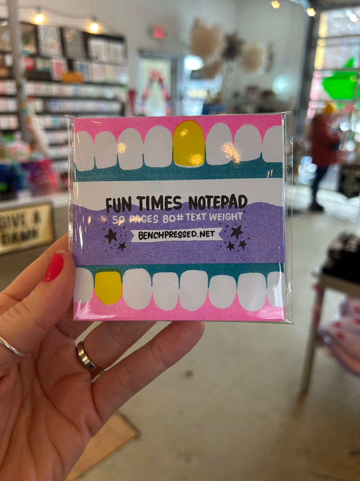 Teeth Notepad – Bench Pressed Letterpress