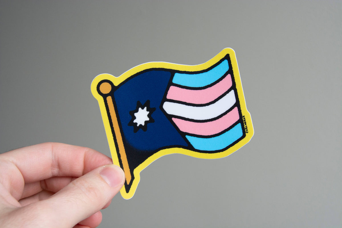 Minnesota Trans Pride Flag – Bench Pressed Letterpress