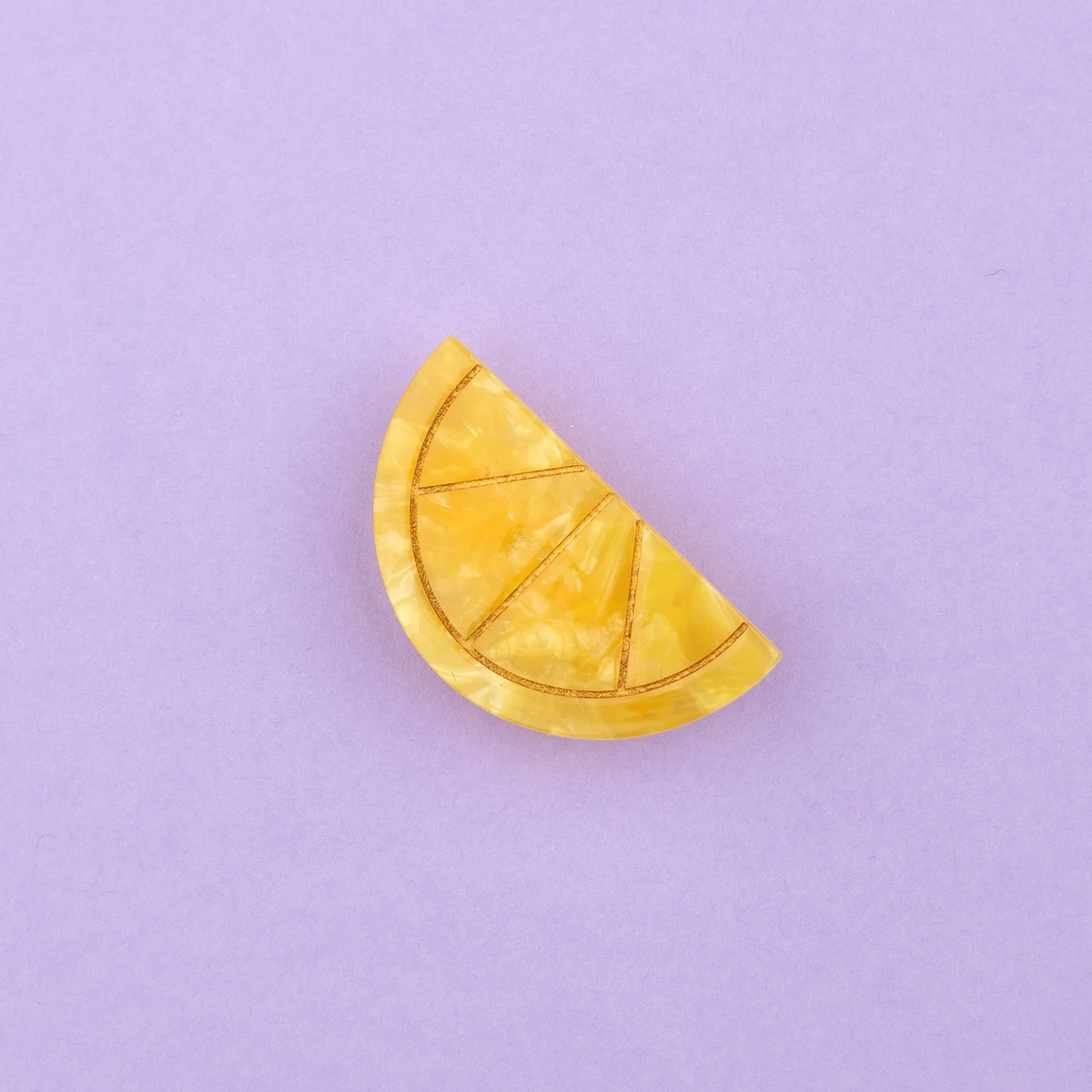 Lemon Hair Clip – Bench Pressed Letterpress